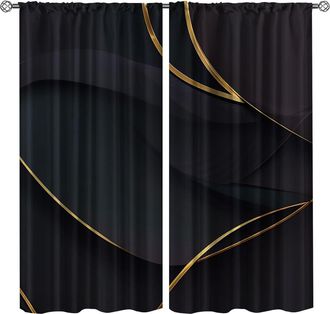 Generic 3D Bedruckte Verdunkelungsvorhänge Für Schlafzimmer, Wohnzimmer Und Kinderzimmer - Geräuschdämpfend & Isolierend, Set Aus 2 Stück, Für Jungen & Mädche