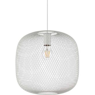 Ideal Lux Net Hängeleuchte mit Drahtgestell, 34 cm, Weiß - Ideal Lux