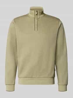 HUGO BOSS Regular Fit Troyer aus reiner Baumwolle Modell Sidney