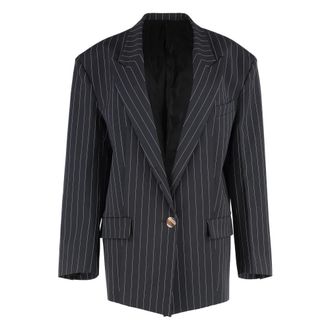 The Attico Femme, Vestes, Bleu, Taille: 36 FR Veste crois&eacute;e &agrave; un bouton