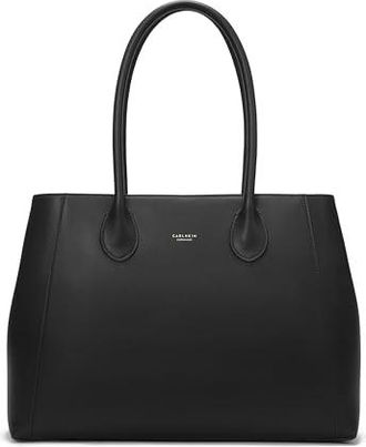 Carlheim Gotland Genuine Leather collection, Selena Genuine Leather Handbag (Black)