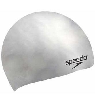 Speedo Plain Moulded Silicone - Badekappe