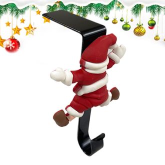 Generic Weihnachtsstrumpfanh&auml;nger F&uuml;r Kaminsims | Kein Bohren Festlicher Kranzhalter - Wohnkultur Kranzhaken | F&uuml;r Kr&auml;nze Laternen Hausbesitzer Partyg&auml;ste Fam