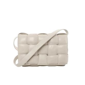 Bottega Veneta Sac bandouli&egrave;re matelass&eacute; Cassette Pre-owned - Femme - Pre-owned - Blanc - Taille: ONE Size