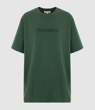 J.W.Anderson Tee Shirt Logo Broderie 3D Vert