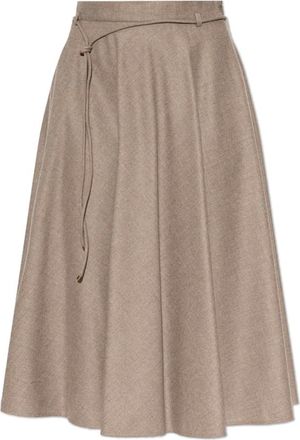 Max Mara Jupe Cashmere Califfo - Femme - Jupes - Gris - Taille: 38 FR