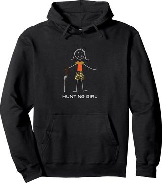 Whyitsme Design Lustiges Jagdm&auml;dchen f&uuml;r Damen Pullover Hoodie