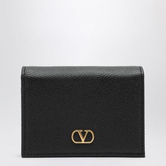 Valentino Garavani Signature black leather VLogo wallet