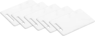 KESPER 30470 | 5er Set Schneidebrett aus Kunststoff, weiß 29 x 19,5 x 0,5 cm
