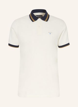 Barbour Piqu&eacute;-Poloshirt Anthorn weiss