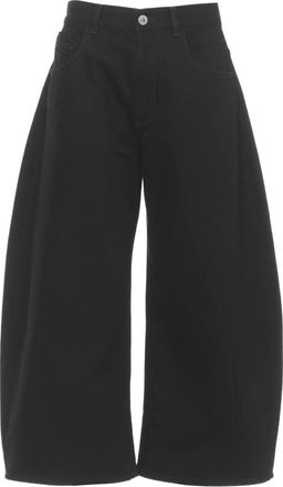 The Attico Femme, Jeans, Noir, Taille: W25 Balloon Cropped Jeans