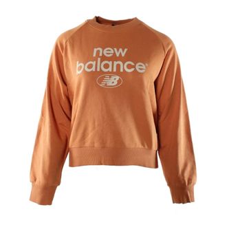 New Balance Femme, Sweatshirts et sweats à capuche, Orange, Taille: 36 FR Pull Orange Oversize