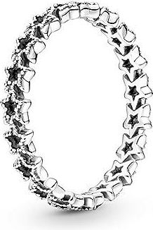 Pandora Pandora Moments Bague Couronne détoiles asymétriques en argent sterling, taille 58