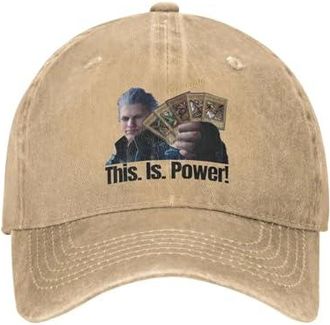 Generic Casquette de Baseball Masculine, Vergil, Voici Power! Casquette de Baseball Soleil Courant Hippie Chapeaux Hip hop lav&eacute;s Couple Femmes Style de Rue im