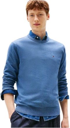 Tommy Hilfiger Homme, Pulls, Bleu, Taille: M Essential Cotton Crewneck