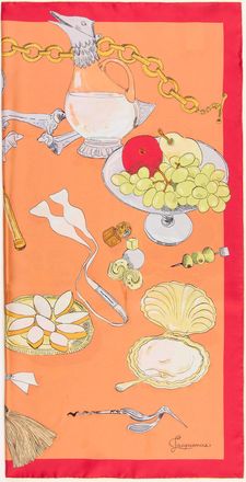 Jacquemus Jacquemus Seidentuch Le Grand Foulard Cocktail rot