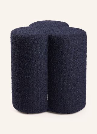 Pols Potten Polspotten Boucl&eacute;-Hocker Clover blau