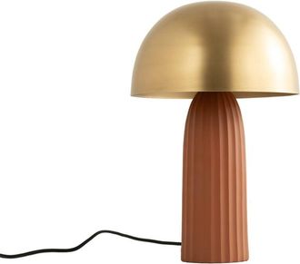 Rendez-Vous D&eacute;co Rendez-vous D&eacute;co - Lampe en m&eacute;tal terracotta et dor&eacute; - joy