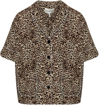 Munthe Femme, Blouses et Chemises, Brun, Taille: 38 FR Ushi Shirt