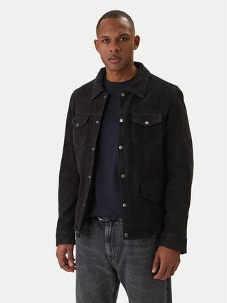 Milestone Lederjacke Valerio 612205 60790 Schwarz Slim Fit