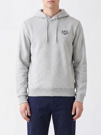 A.P.C. A. P.C. Sweat &agrave; capuche en coton biologique avec logo contrastant