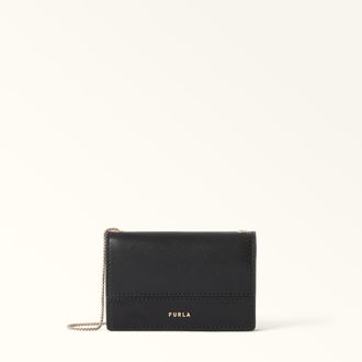 Furla Lia Kartenetui S Nero Schwarz Sidney-kalbsleder Damen