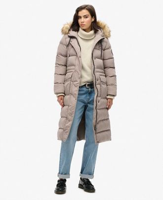 Superdry Everest Faux Fur Longline Jkt