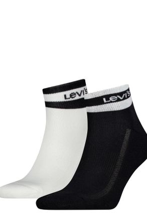 Levi's Mid Cut Sportsocken mit Streifen - 2er-Pack - Herren - Mehrfarbig / Mehrfarbig