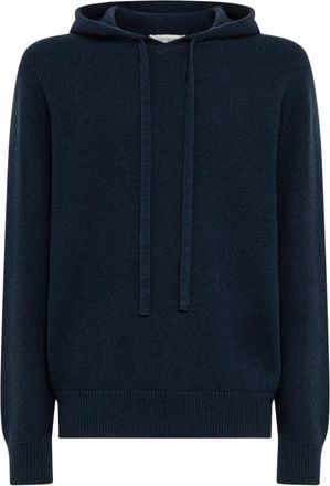 Laneus Kapuzenpullover aus Wolle und Kaschmir - - Sweatshirts & Hoodies - Herren - Blau - M