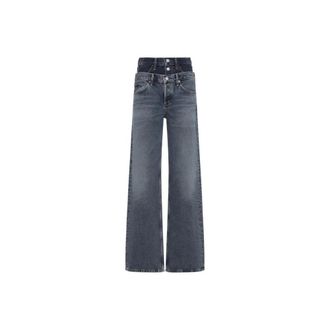 A Gold E Elson Double-Waist Jeans - - Jeans - Damen - Blau - W26