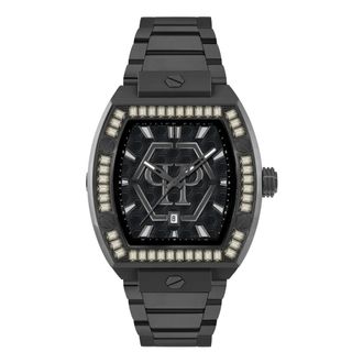 Philipp Plein Hexagon Phantom Crystal Uhr - - Accessories - Herren - Schwarzk - ONE SIZE