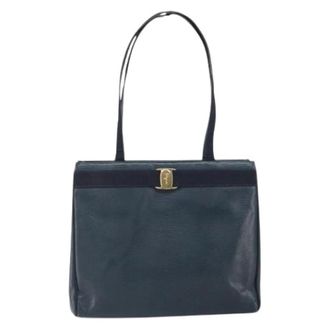 Ferragamo Pre-owned Ledertasche - - Pre-owned - Damen - Blau - ONE SIZE