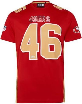 New Era San Francisco 49ers NFL Established Number Mesh Tee Scarlet T-Shirt