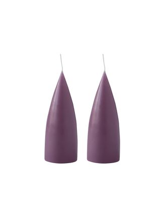 Kunstindustrien Stumpenkerzen, Hergestellt in D&auml;nemark, 43 Farben verf&uuml;gbar, Kegel Kerze, Durchgef&auml;rbte Stumpenkerze lange Brenndauer von 15 Std., Kerzen Deko, 2 St&uuml;c