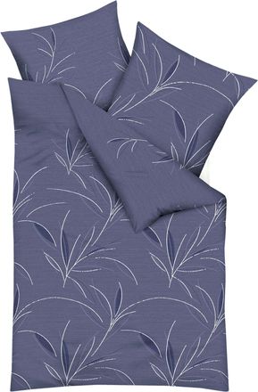 Kaeppel Bettw&auml;sche Organic - 100% Baumwolle (Mako Satin) (Blau 601, 1 x 80x80 + 1 x 135x200 cm)