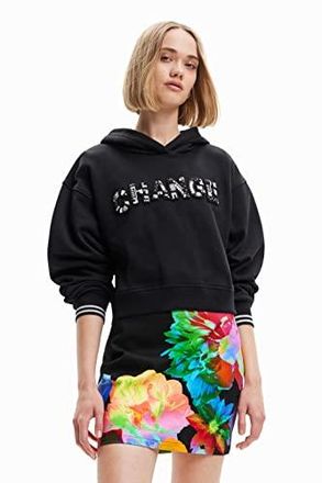 Desigual Sweat_Change 2000 Maillot de survêtement, Noir, M Femme