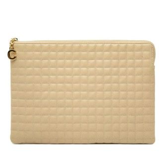 Celine Pre-owned Vintage Clutch - Femme - Pre-owned - Beige - Taille: ONE Size