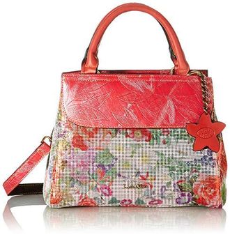 Laura Vita Laura Vita 4236, bandoulière, Sac à Main, Fleurs Femme, Corail, M