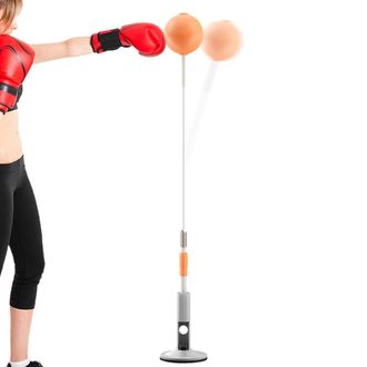 Generico Unabhängiger Boxball - Punchingball für Training, höhenverstellbarer Reflexionsbeutel, verstellbarer Trainer mit Ständer, unabhängige aufblasbare Boxb