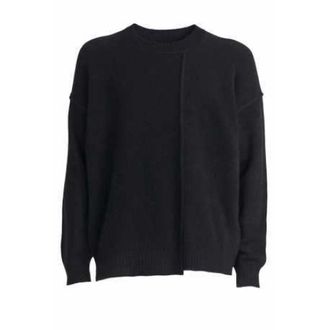 Isabel Benenato Rundhals-Yak-Pullover mit Brustnaht - - Knitwear - Herren - Schwarzk - M