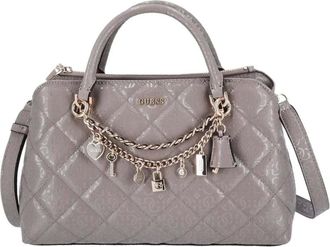 Guess Femme, Sacs, Gris, Taille: ONE Size Libby 2 Comp Satchel