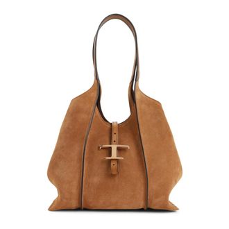 Tod's Petit sac T Timeless - Femme - Sacs - Brun - Taille: ONE Size