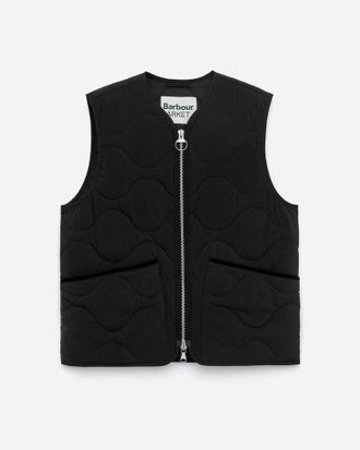 Arket Und Barbour Steppweste -Schwarz