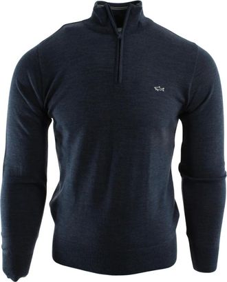 Paul & Shark Homme, Pulls, Bleu, Taille: S Pull en maille