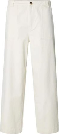 Selected Homme, Jeans, Blanc, Taille: W32 Jean Jambe Large Hotel Amour