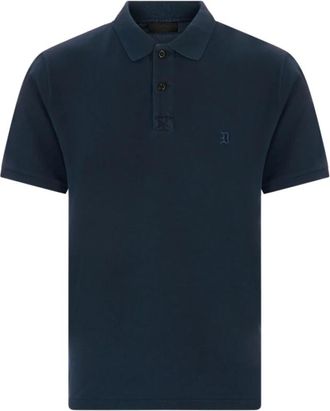 Dondup Homme, Tops, Bleu, Taille: L Polo Regular-fit en coton piqu&eacute;
