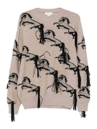 Stella McCartney Pull Col Rond - Gris