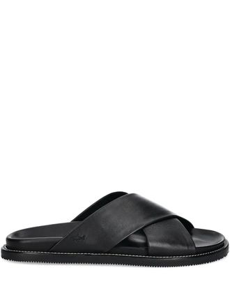 Paul & Shark sandales en cuir - Noir