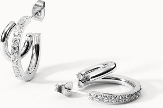 Purelei Double Glitter Ohrringe mit Zirkonia Steinen