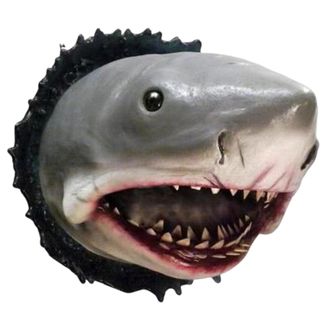 Generico Hai-Ornament aus Harz, Wandkunst, 12 x 9 x 9 cm, Meeresräuberfigur, Meeres-Themen-Skulptur, Kunsthandwerk, ausgewählte Handarbeit, nautische Haidekora